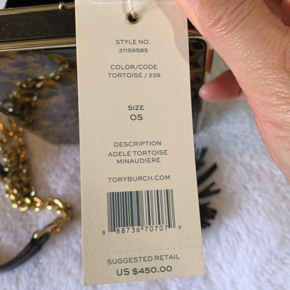 Tory Burch | Bags | Nwt Tory Burch Adele Tortoise Minaudiere | Poshmark